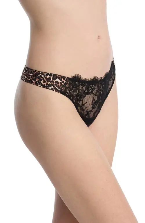 SKARLETT BLUE Entice Thong - Black Leopard Print