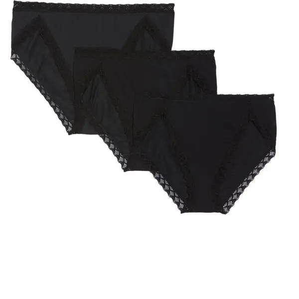 Natori Bliss 3-pack French Cut Briefs - Black