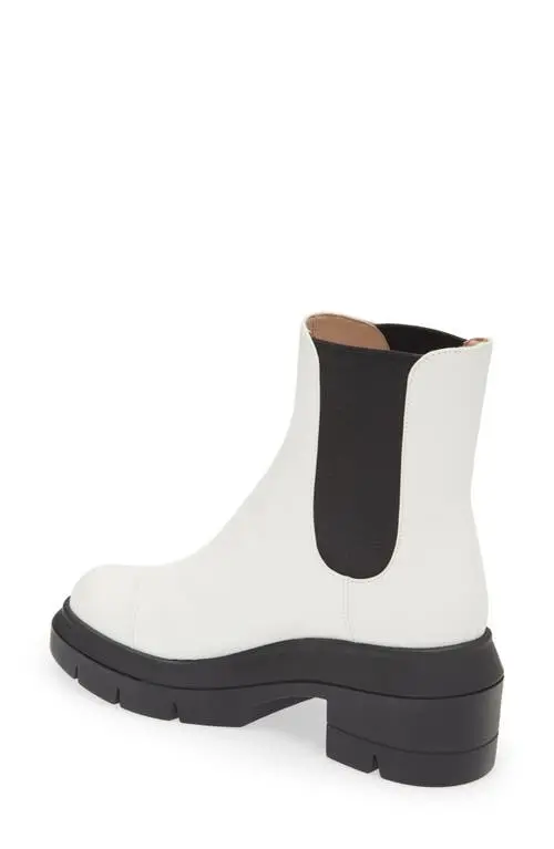 STUART WEITZMAN Norah Chelsea Boot - White.