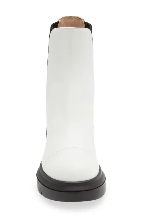 STUART WEITZMAN Norah Chelsea Boot - White.