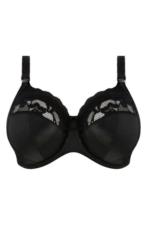 Elomi Molly Full Figure Underwire Nursing Bra - Black