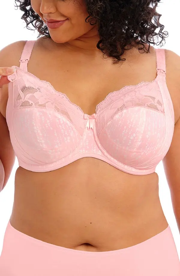 Elomi Molly Full Figure Underwire Nursing Bra - Blush