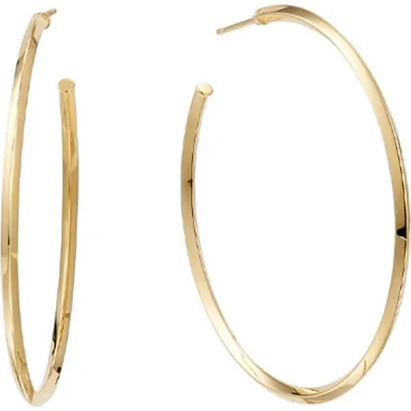 Lana Jewelry Thin Royale Hoop Earrings - Yg