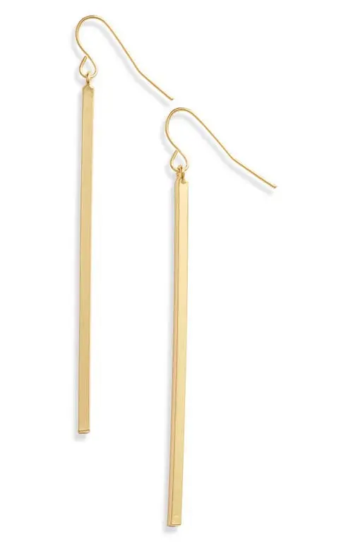 KARINE SULTAN Linear Drop Earrings - Gold