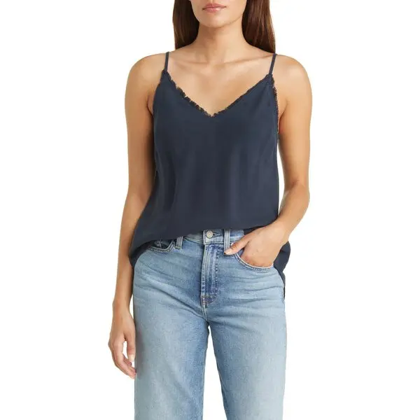 Bella Dahl Frayed Edge Camisole - Endless Sea
