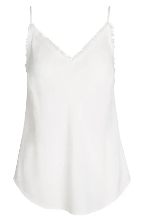 Bella Dahl Frayed Edge Camisole - White