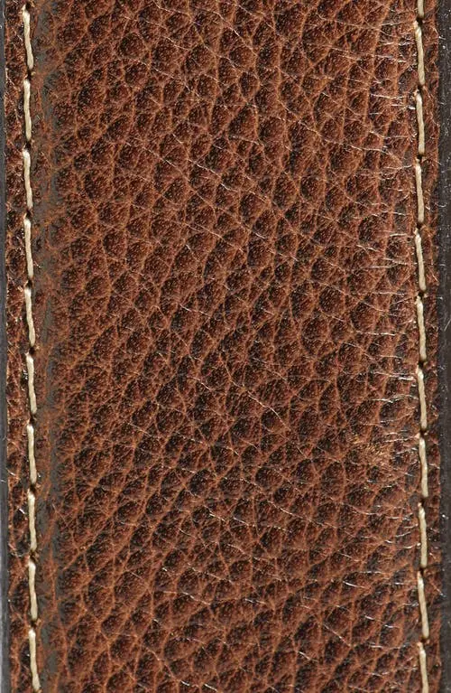 Torino Glazed Leather Belt - Brown