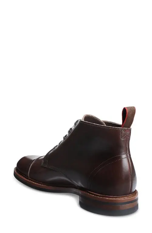 Allen Edmonds Patton Leather Cap-toe Boots - Brown Leather