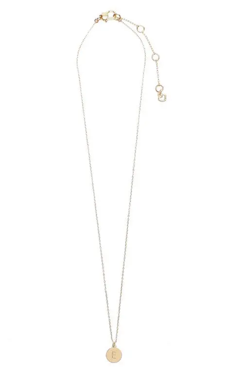 Kate Spade New York Mini Initial Pendant Necklace - Gold - E
