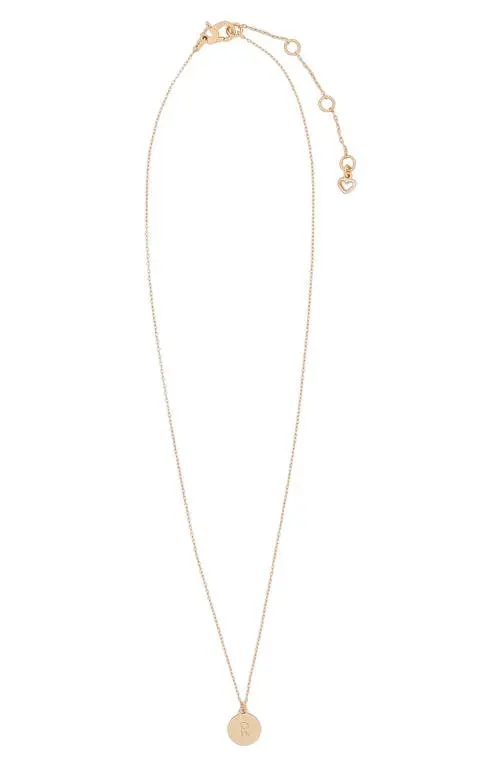 Kate Spade New York Mini Initial Pendant Necklace - Gold - R