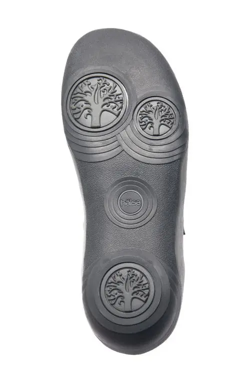 HALSA FOOTWEAR Embossed Mary Jane - Dark Grey Leather