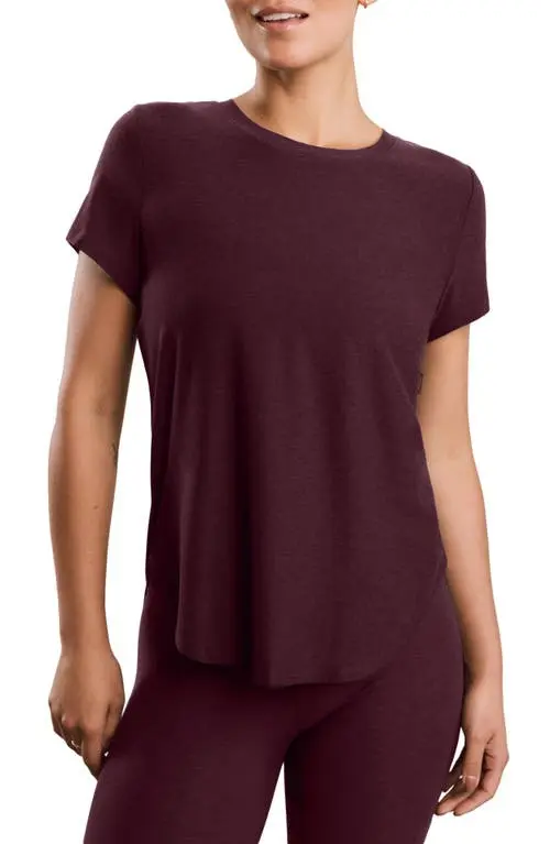 Beyond Yoga Short-sleeve T-shirt - Cabernet Heather
