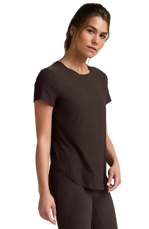 Beyond Yoga Short-sleeve T-shirt - Dark Chocolate Heath