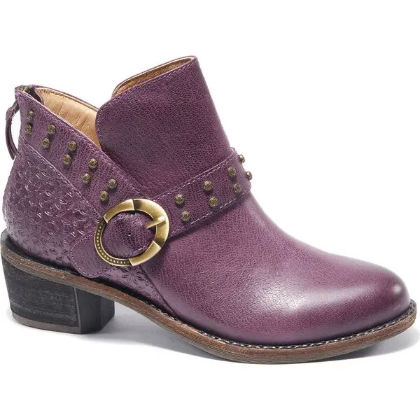 HALSA FOOTWEAR Melania Bootie - Dark Purple