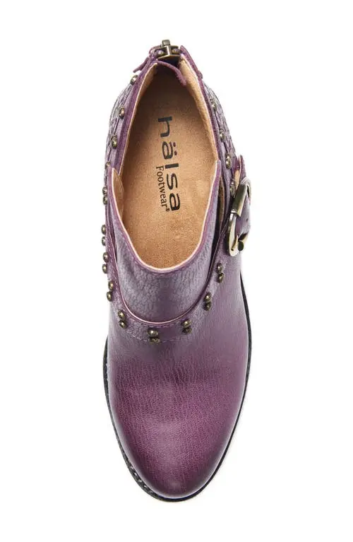 HALSA FOOTWEAR Melania Bootie - Dark Purple