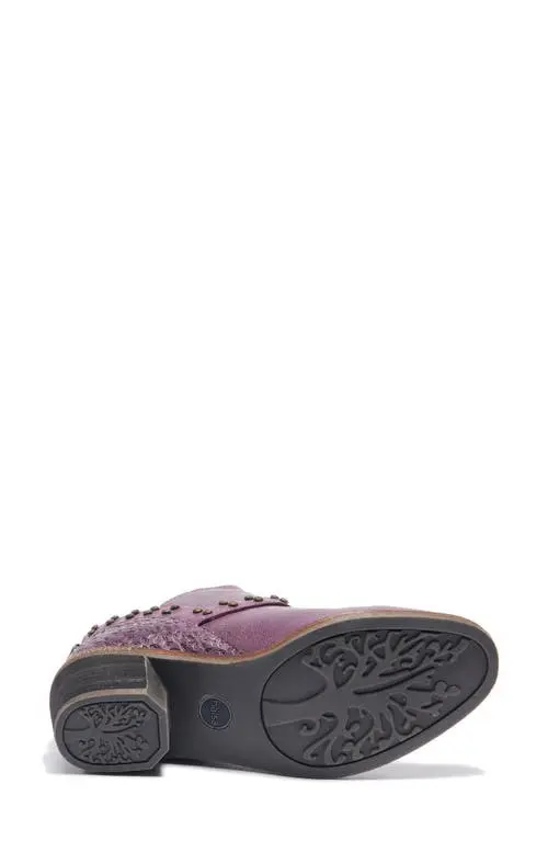 HALSA FOOTWEAR Melania Bootie - Dark Purple