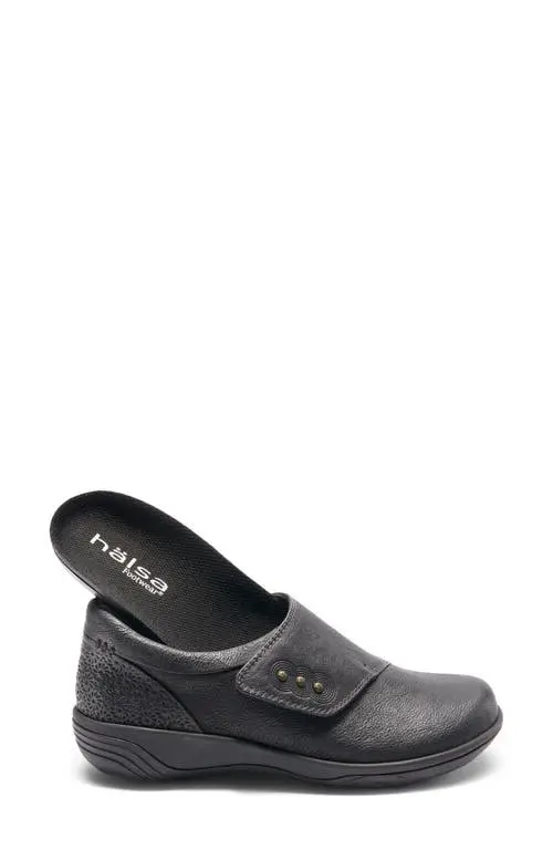 HALSA FOOTWEAR Anna Clog - Black Leather