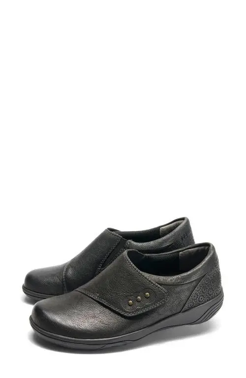 HALSA FOOTWEAR Anna Clog - Black Leather