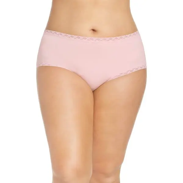 Natori Bliss Stretch Cotton Full Briefs - Blushing Pink