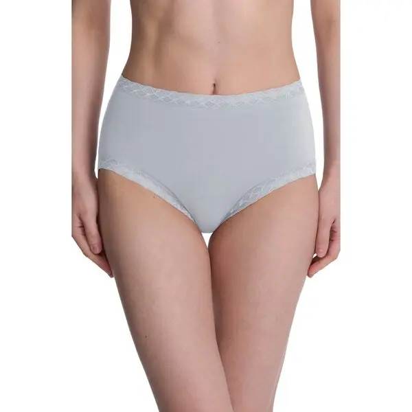 Natori Bliss Stretch Cotton Full Briefs - Quarry