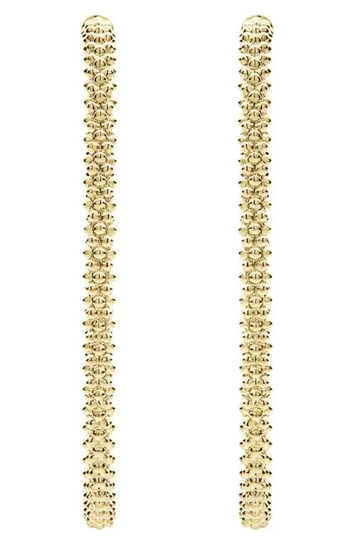 Lagos 18k Caviar Hoop Earrings