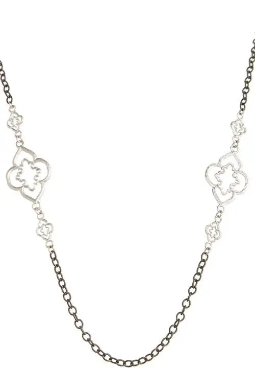 Armenta Heraldry Openwork Station Necklace