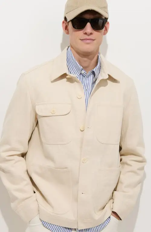 ALEX MILL Garment Dyed Work Jacket - Natural