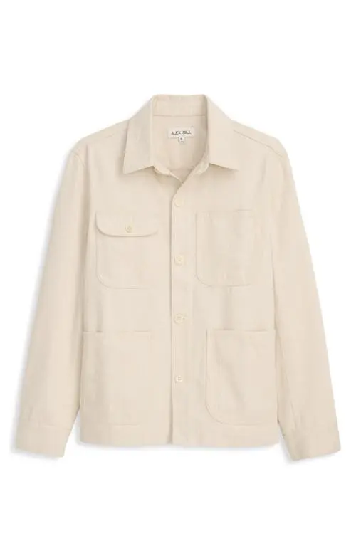ALEX MILL Garment Dyed Work Jacket - Natural