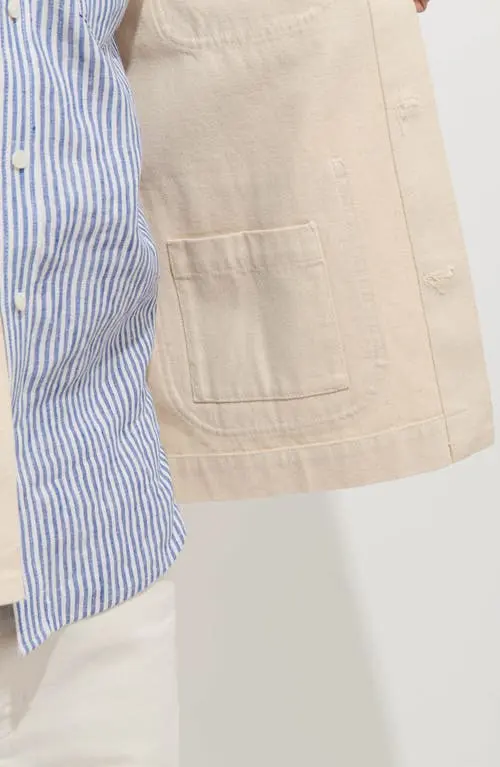 ALEX MILL Garment Dyed Work Jacket - Natural