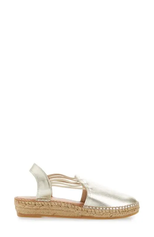 TONI PONS Noelia Espadrille Slingback - Platinum Leather
