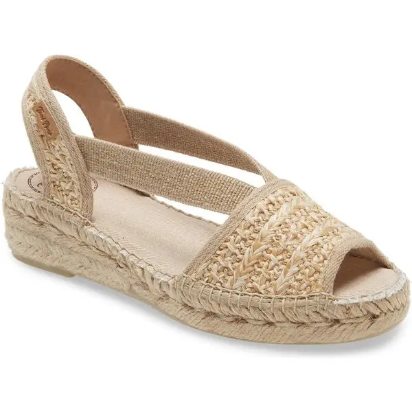 TONI PONS Estel Espadrille Sandal - Natural Woven Fabric