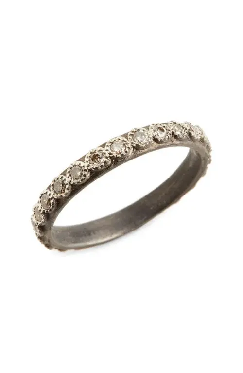 Armenta New World Diamond Band Ring - Silver