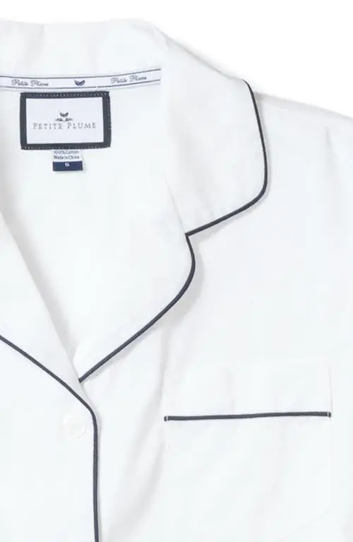 PETITE PLUME Classic Cotton Twill Pajama Set