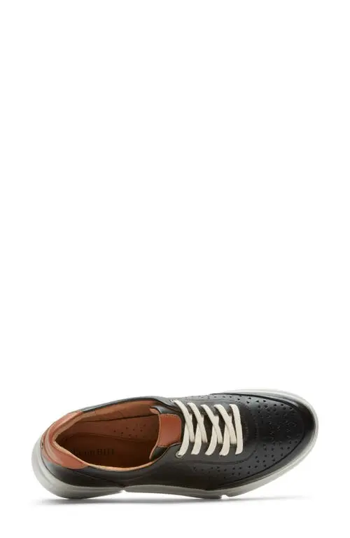 ROCKPORT COBB HILL Juna Perforated Leather Sneaker - Black Leather