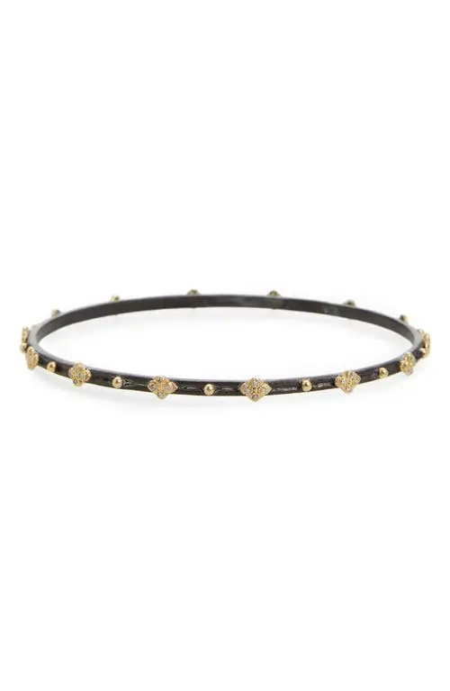 Armenta Old World Diamond Bangle - Yellow Gold