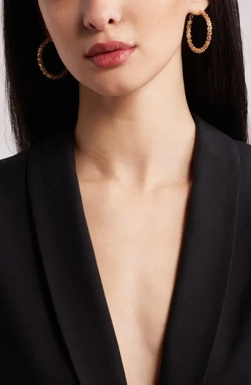 Nordstrom Beaded Hoop Earrings