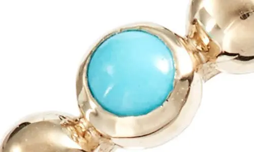 Anzie Dew Drop Étoile Diamond And Turquoise Ring
