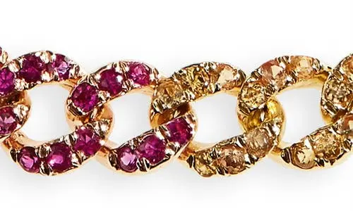 Shay Mini Rainbow Pavé Gemstone Link Bracelet