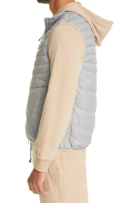 Brunello Cucinelli Quilted Down Vest - Grey
