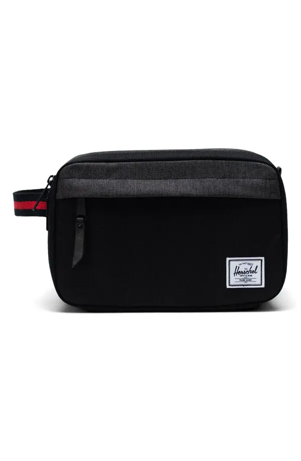 Herschel Supply Co. Chapter X-large Dopp Kit - Black Ripstop/crosshatch/red