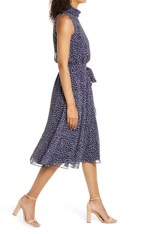 HARPER ROSE Confetti Print Blouson Midi Dress
