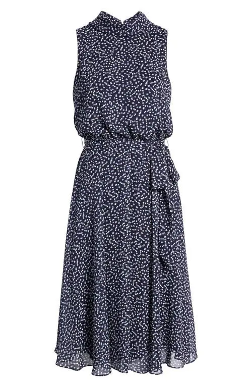 HARPER ROSE Confetti Print Blouson Midi Dress