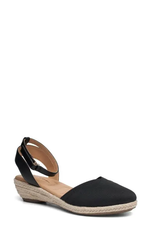 Me Too Nikkie Espadrille Wedge - Blk Elast