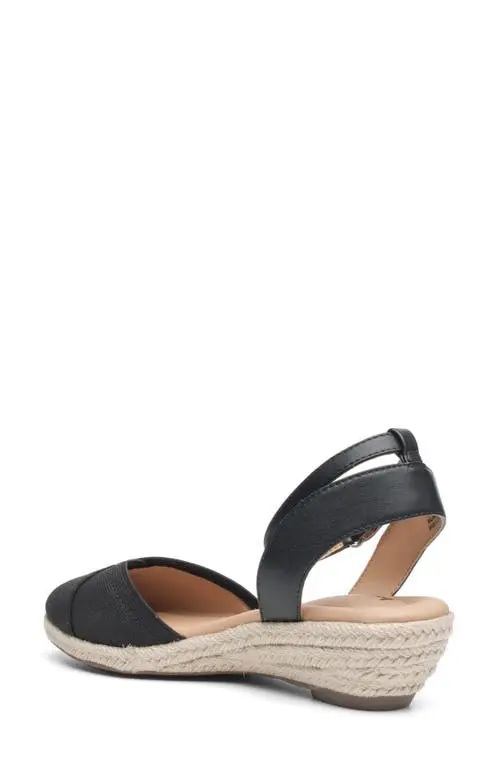 Me Too Nikkie Espadrille Wedge - Blk Elast