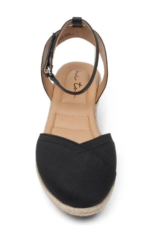 Me Too Nikkie Espadrille Wedge - Blk Elast