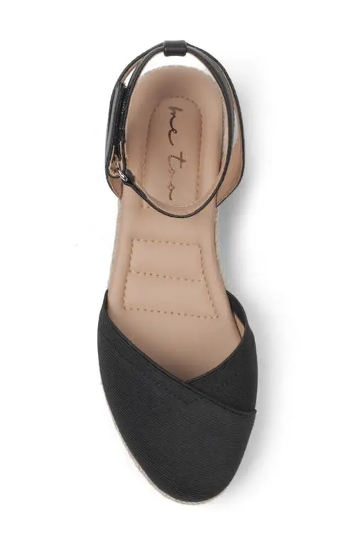 Me Too Nikkie Espadrille Wedge - Blk Elast