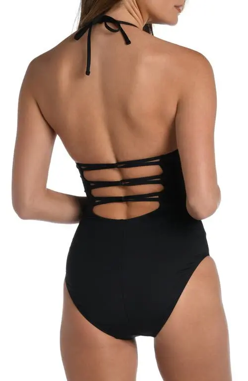 La Blanca Halter One-piece Swimsuit