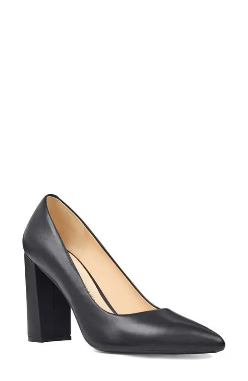 Nine West Astoria Pointed-toe Pumps - Black Leather