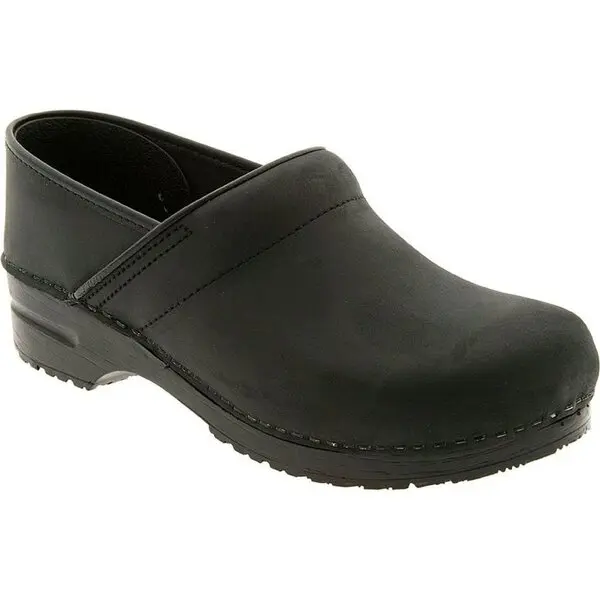 Dansko Oiled Leather Clog - Black Oiled