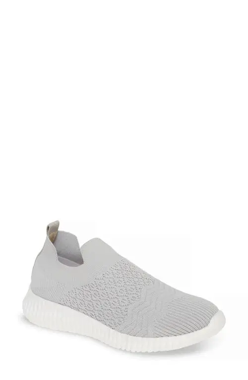 DAVID TATE Tiptop Knit Sneakers - Grey Stretch Fabric